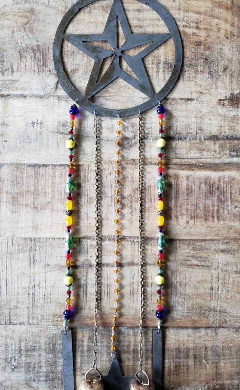 Colorful Texas Star Wind Chime - Etsy
