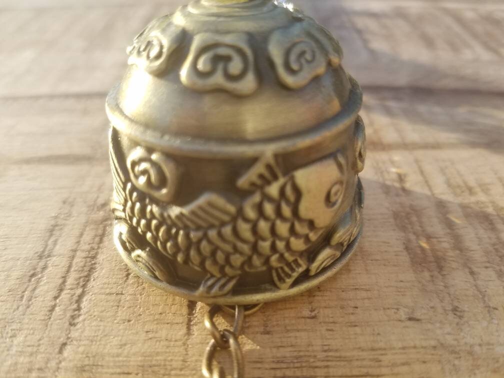 Clear and White Carp Fish Bell Hanging Bell - Etsy