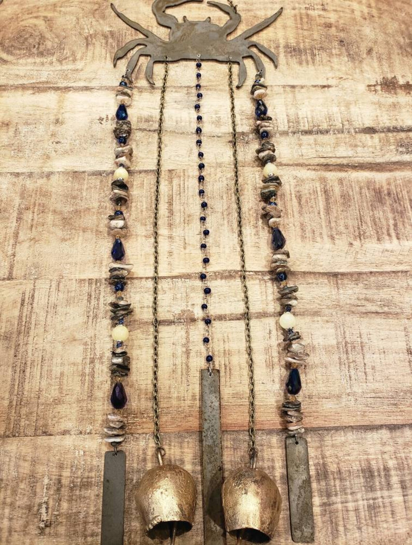 Crab Wind Chime With Shells - Etsy
