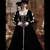 Ready to Ship 2 SKIRTS. Double Bustle DAMASK Black&black. Steampunk ...