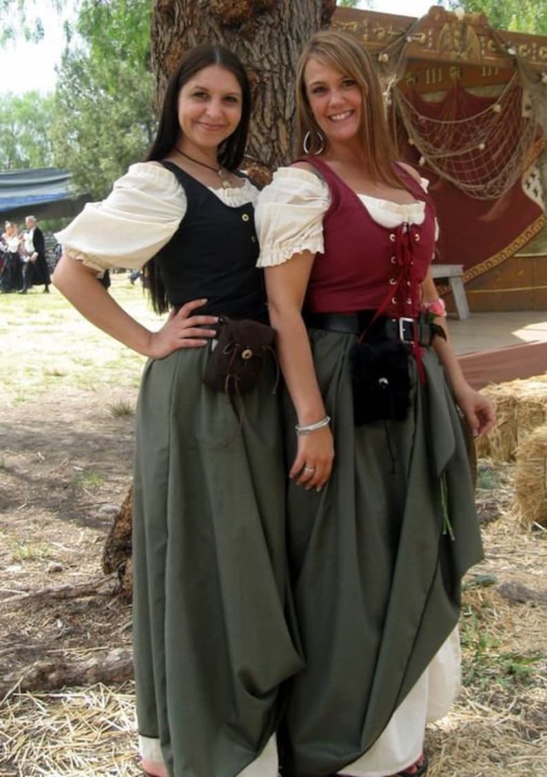 Cotton Peasant Skirt for Renaissance, Dickens, Cosplay, Victorian ...