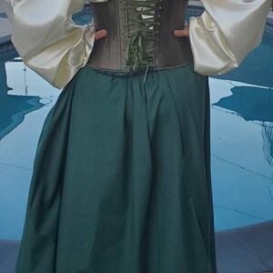 3 Piece Renaissance Peasant Costume for Dickens Cosplay Victorian ...
