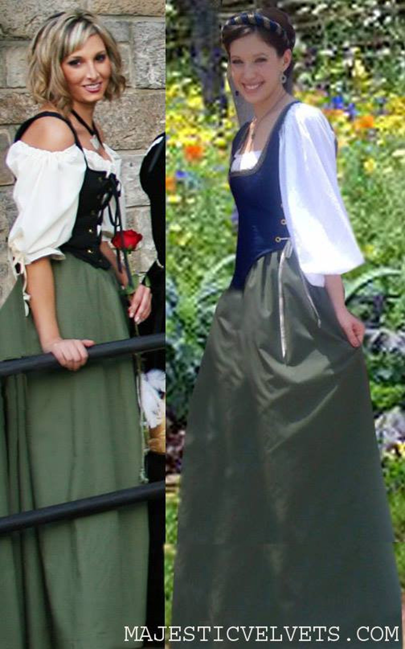 Cotton Peasant Skirt for Renaissance, Dickens, Cosplay, Victorian ...