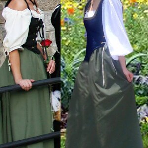 Cotton Peasant Skirt for Renaissance, Dickens, Cosplay, Victorian ...