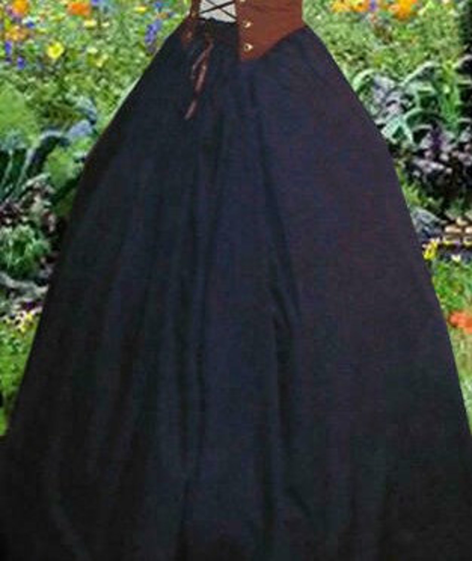 Cotton Peasant Skirt for Renaissance, Dickens, Cosplay, Victorian ...