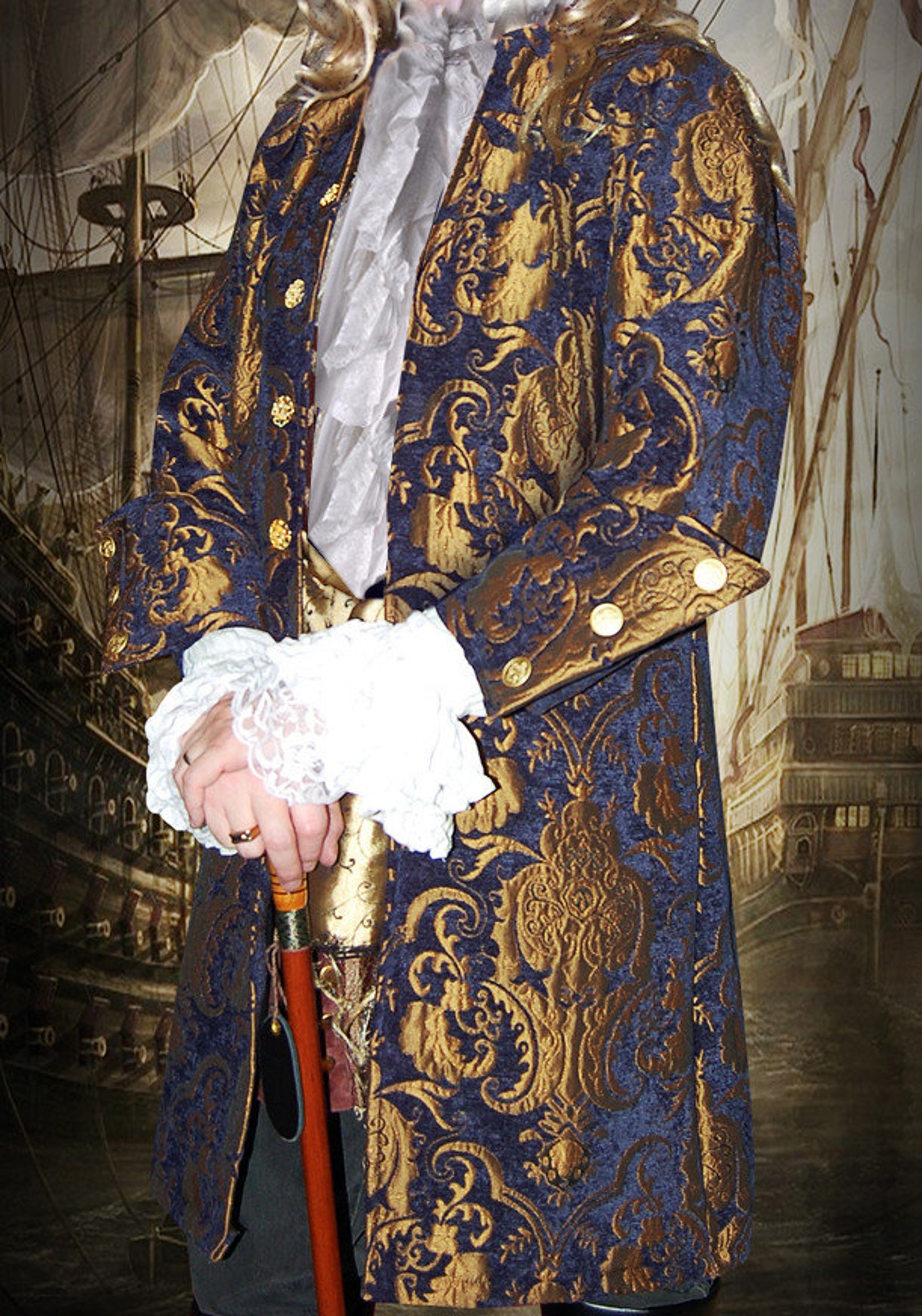 Renaissance Brocade Jacket for Cosplay Victorian Dickens Steampunk ...