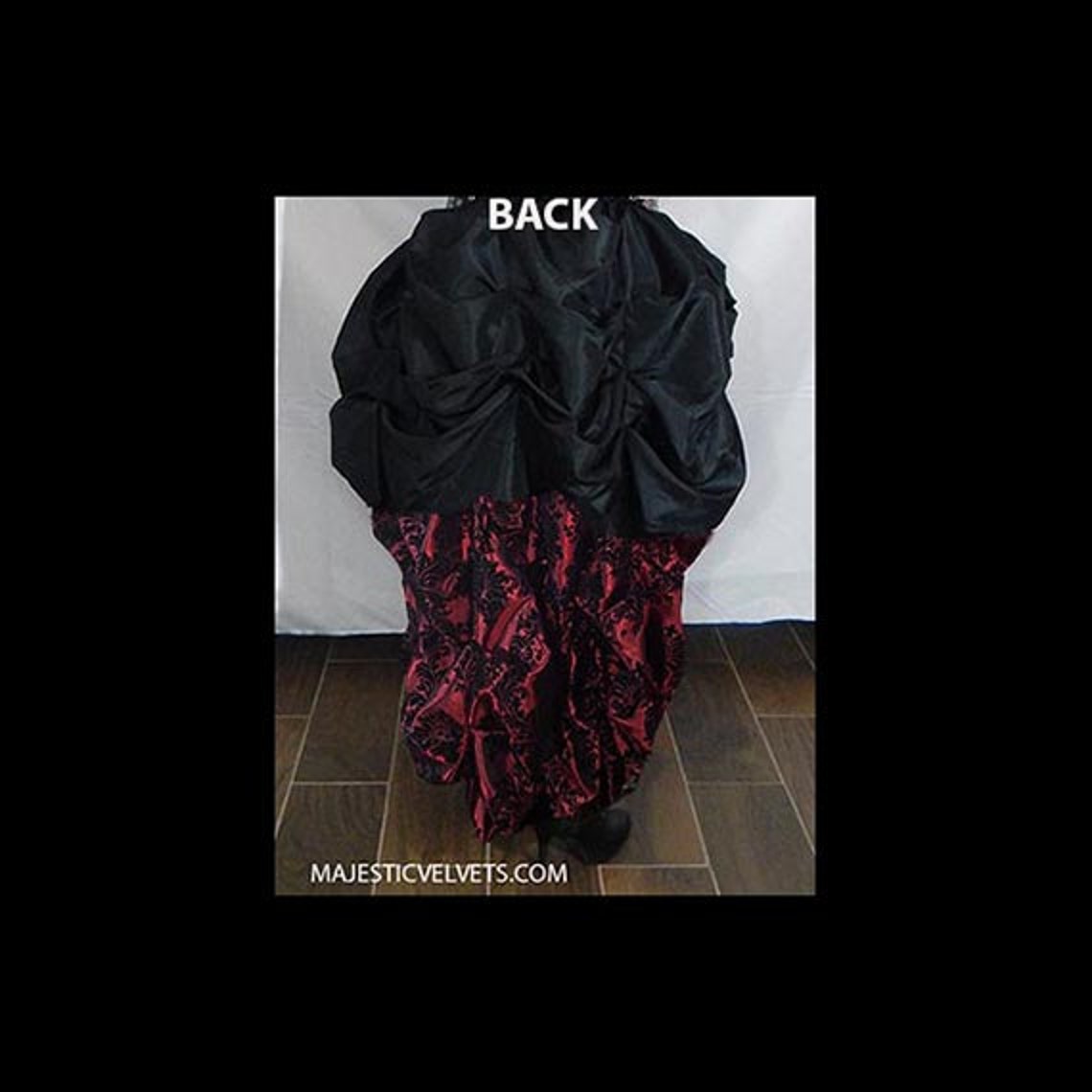 Ready to Ship 2 SKIRTS. Double Bustle Long DAMASK DARK Colors - Etsy