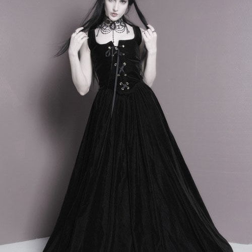 2 Piece Women's Velvet Renaissance Dress for Goth Dickens - Etsy