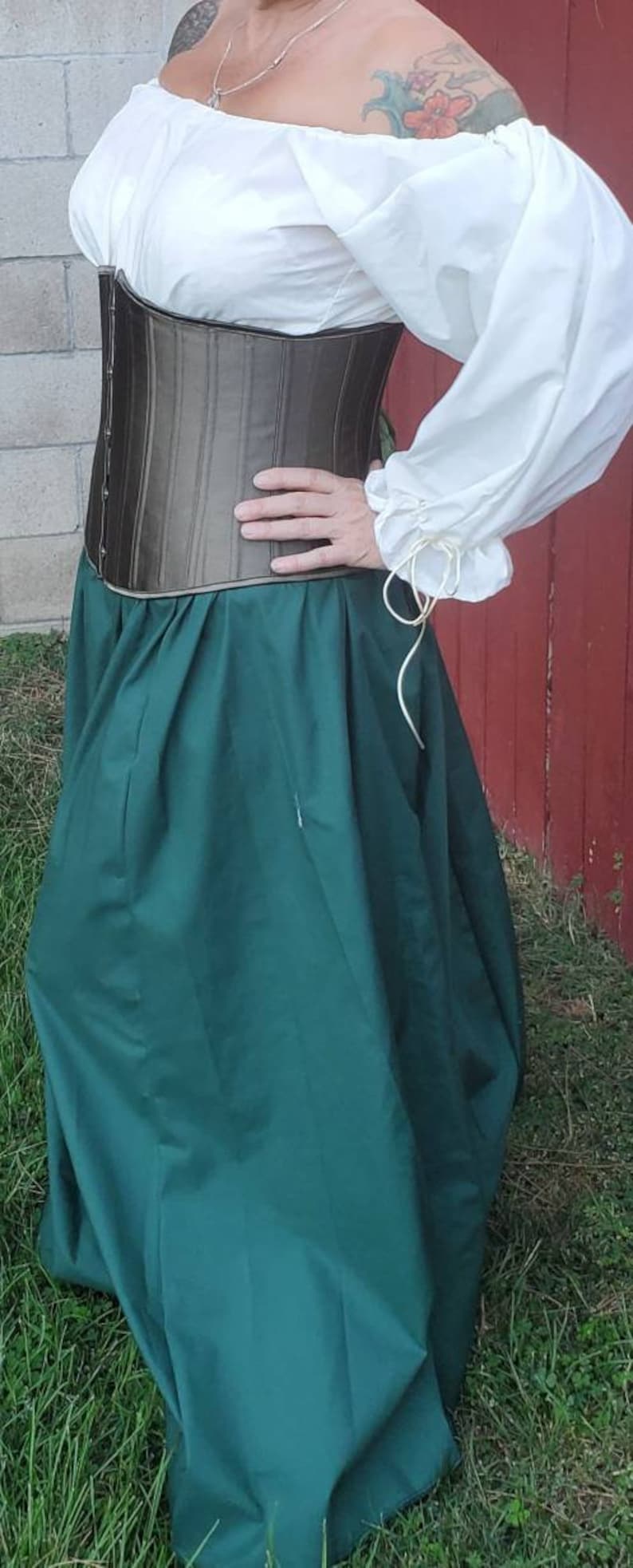 3 Piece Renaissance Peasant Costume for Dickens Cosplay Victorian ...