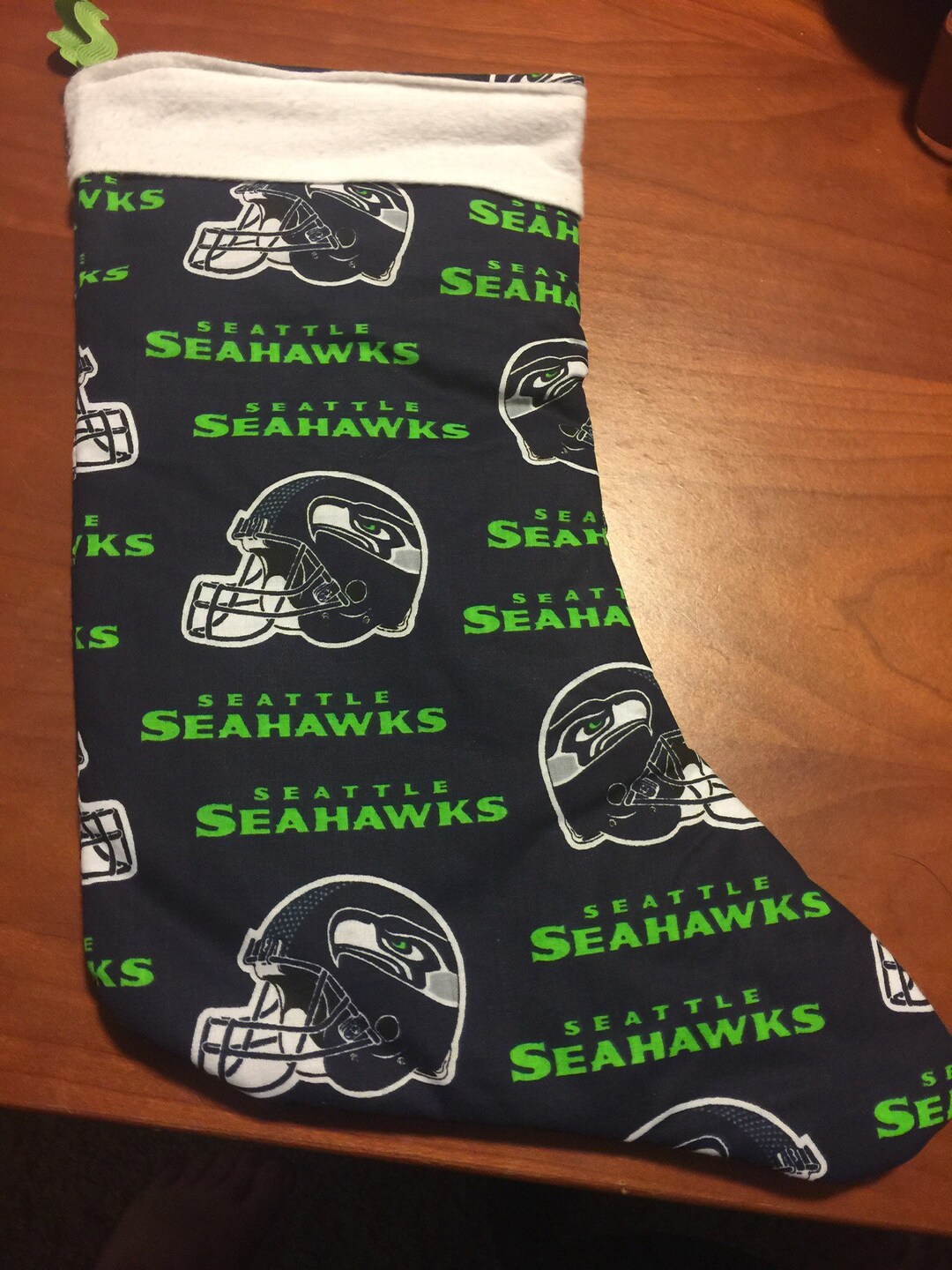 Seattle Seahawk Custom Made Stocking - Etsy