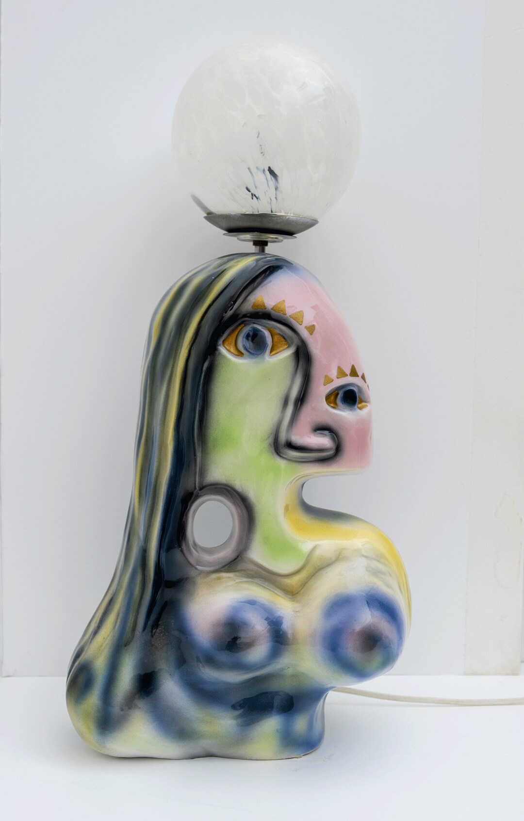 Pablo Picasso Tribute Lamp - Cubism Period - Ceramic - Unique Vintage ...