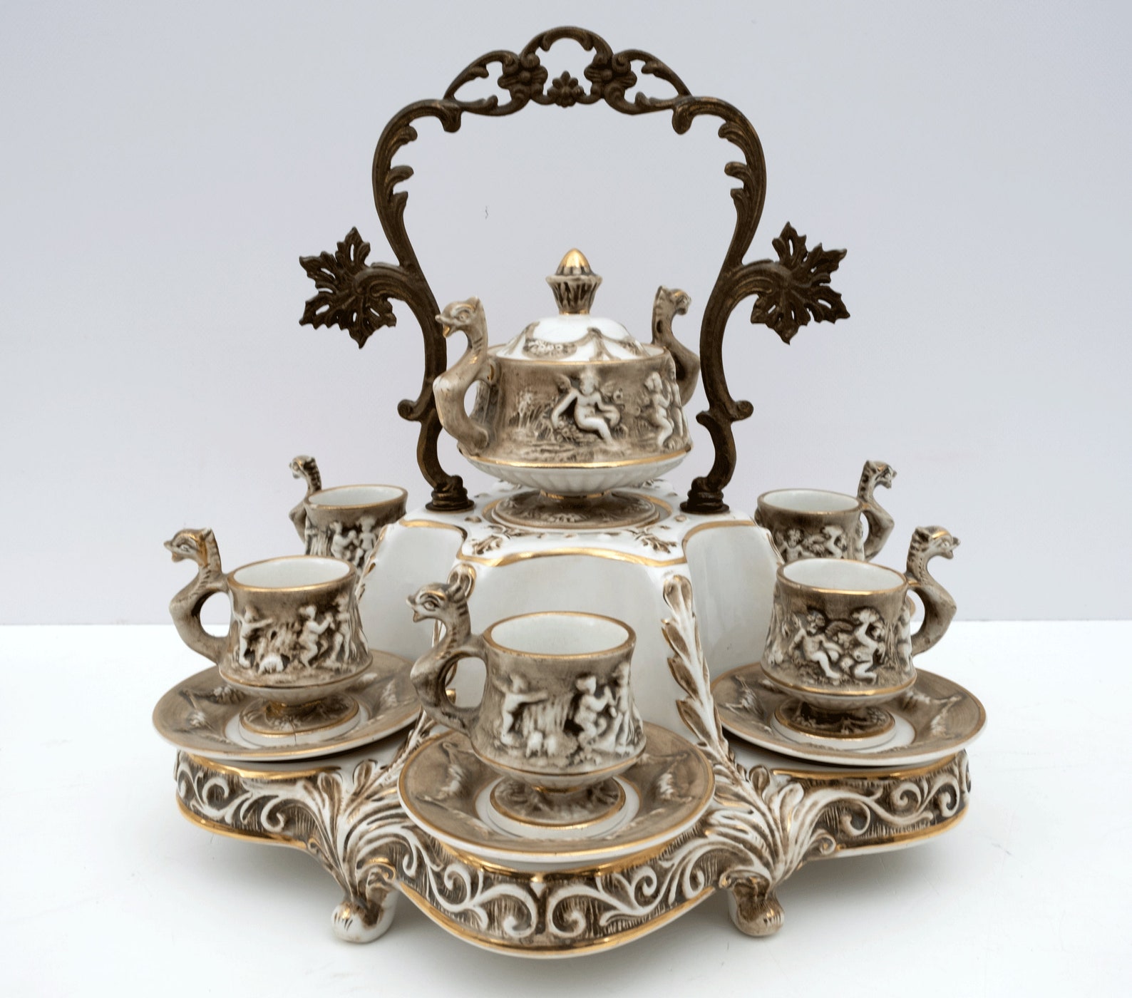 Capodimonte Porcelain Coffee Set - 1960s - Made in Italy - Etsy