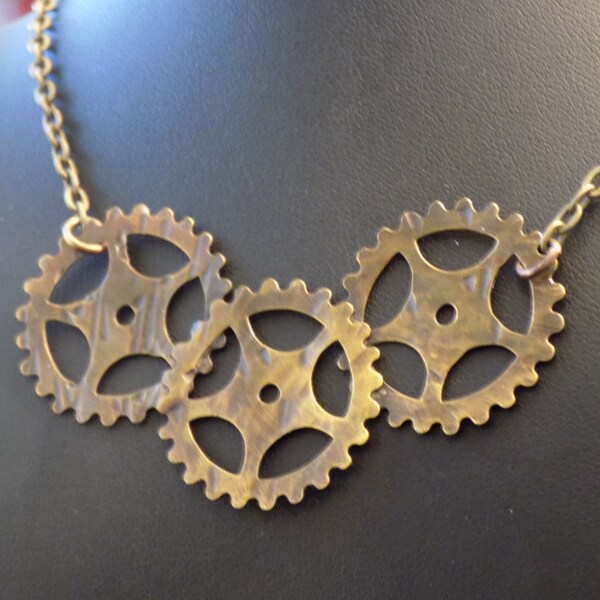 Gear Necklace - Etsy