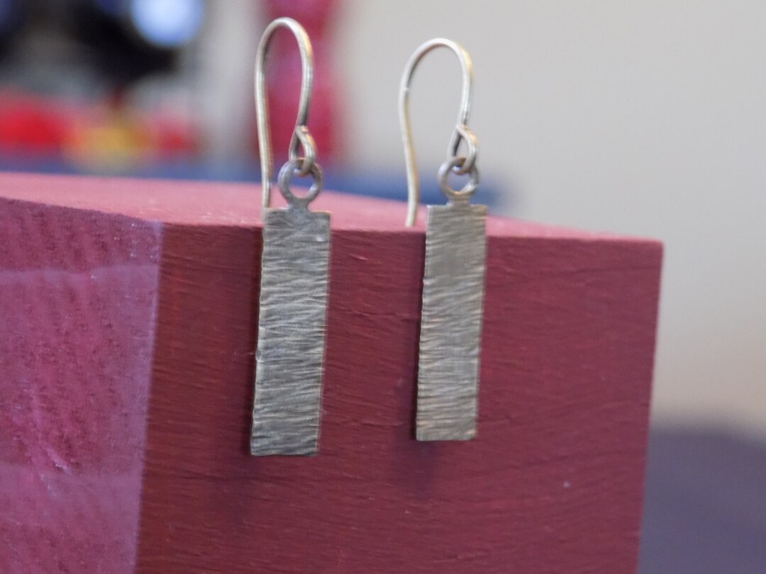 Simple Brass Drop Earrings - Etsy