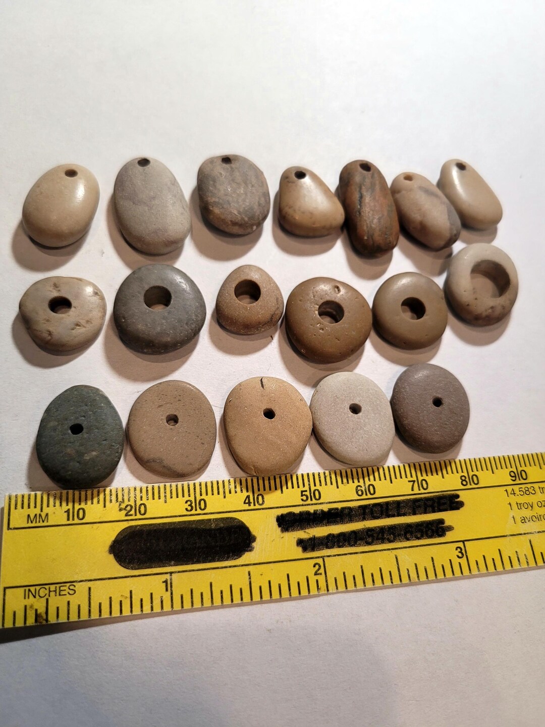 Drilled Tumbled River Rocks Set - Etsy