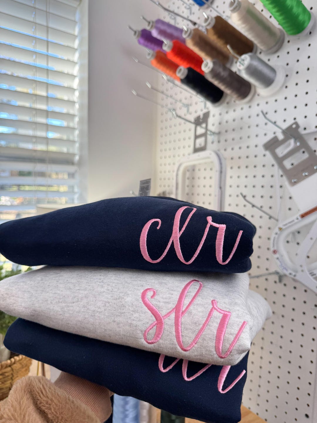 Custom Embroidered Monogram Sweatshirt, Personalized Pullovers ...