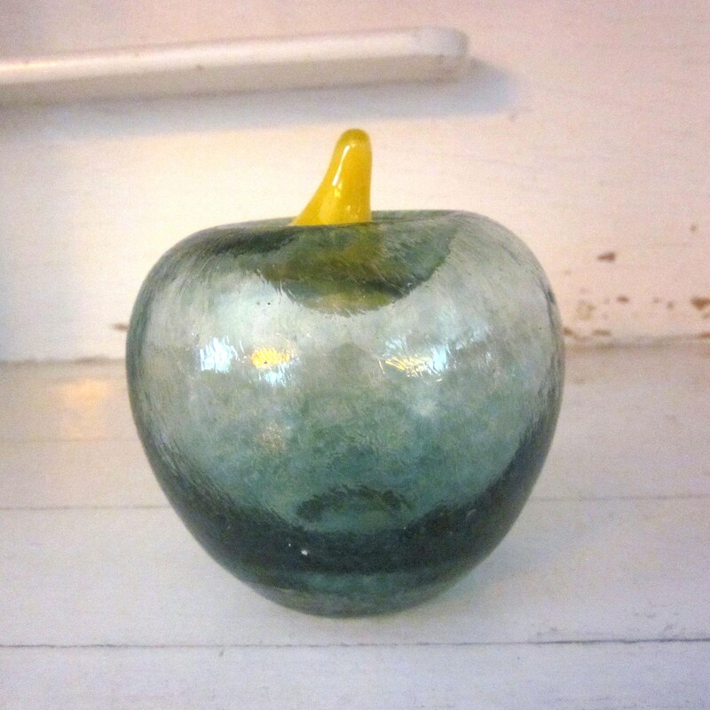 Vintage Glass Apples - Etsy