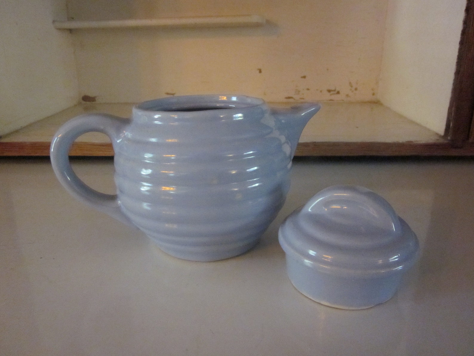 Blue Gonder Pottery Beehive Teapot Vintage Periwinkle Blue - Etsy