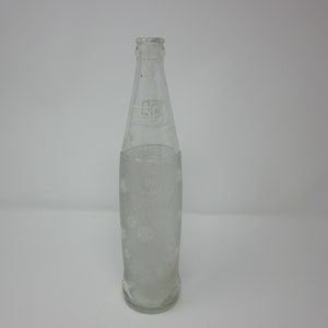 Vintage TAB Bottle Snowflake Design Clear Bottle With White - Etsy