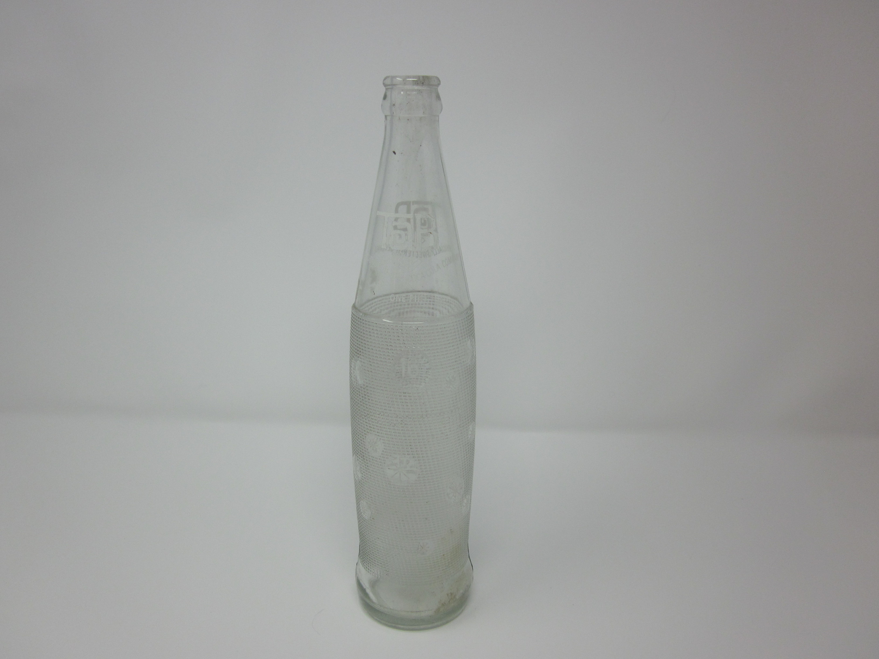 Vintage TAB Bottle Snowflake Design Clear Bottle With White - Etsy
