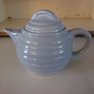 Blue Gonder Pottery Beehive Teapot Vintage Periwinkle Blue Ceramic ...