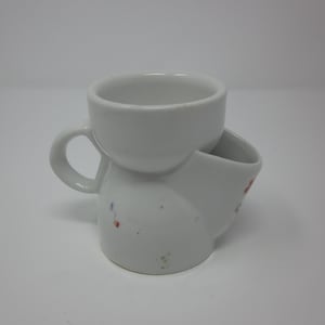 White Shaving Mug With Scuttle Vintage Shaving Mug and Scuttle Hand ...