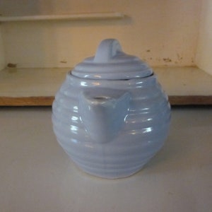 Blue Gonder Pottery Beehive Teapot Vintage Periwinkle Blue Ceramic ...