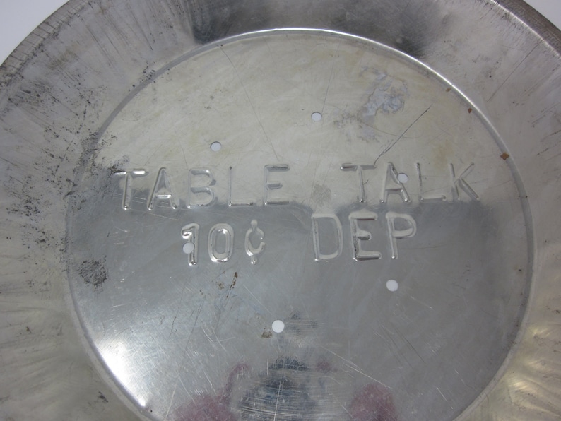 Vintage Table Talk 8pie Tin Vintage Pie Plate Vintage - Etsy