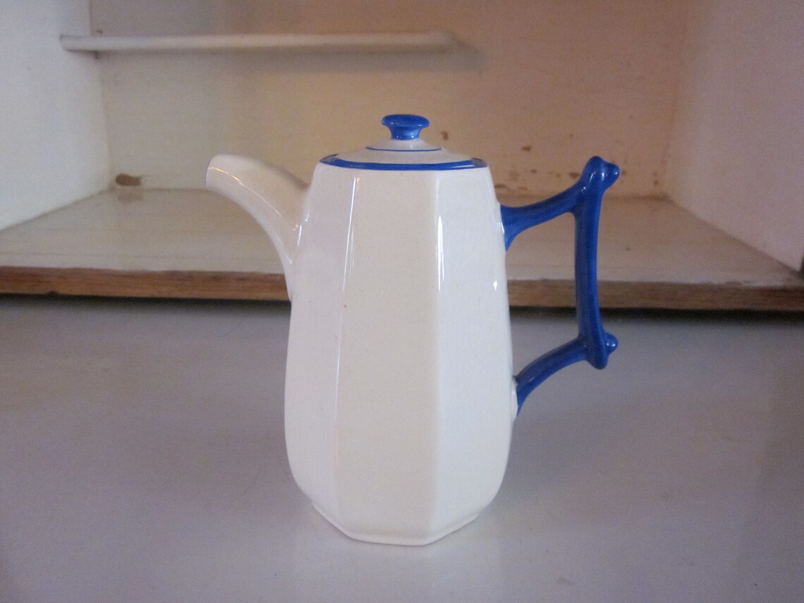 Regal Pottery Cobridge Stoke on Trent Teapot Vintage Blue and - Etsy