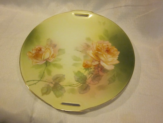 RS Germany Dual Handled Cake Plate RS Germany Vintage Plate | Etsy