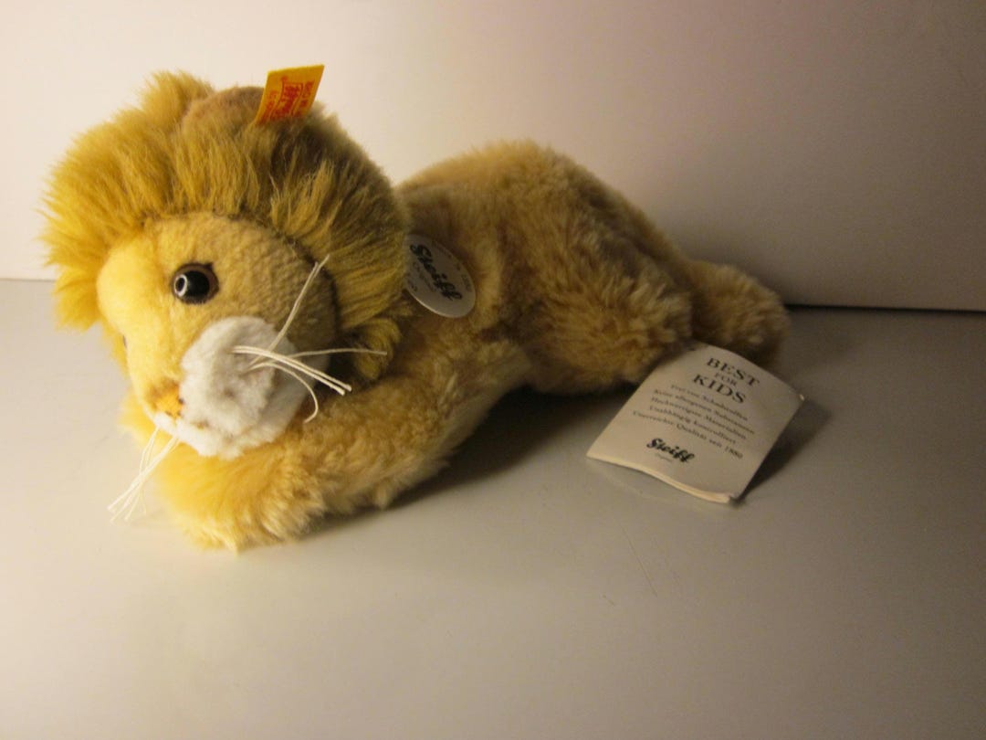 Steiff Leo the Lion Plush, Steiff Lion Stuffed Animal Plush Lion Toy ...