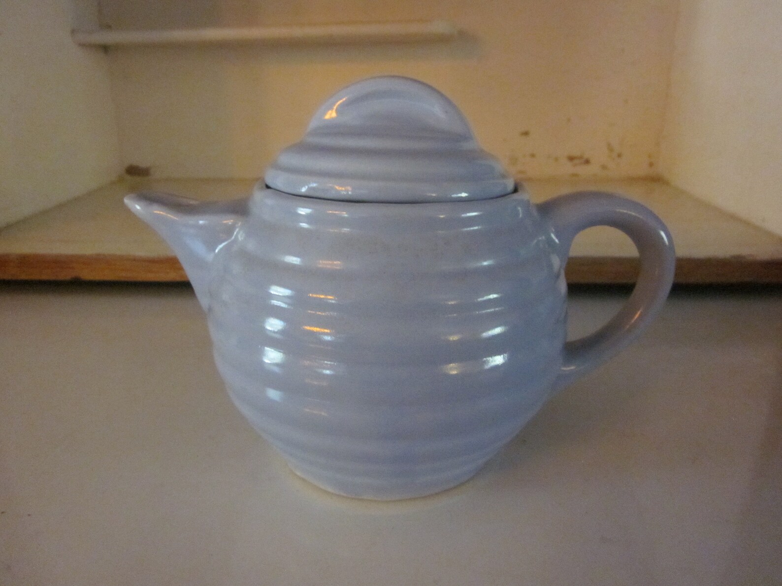 Blue Gonder Pottery Beehive Teapot Vintage Periwinkle Blue - Etsy