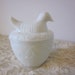 Avon Milk Glass Dove Covered Dish Avon Lidded Box Vintage Avon Lidded ...