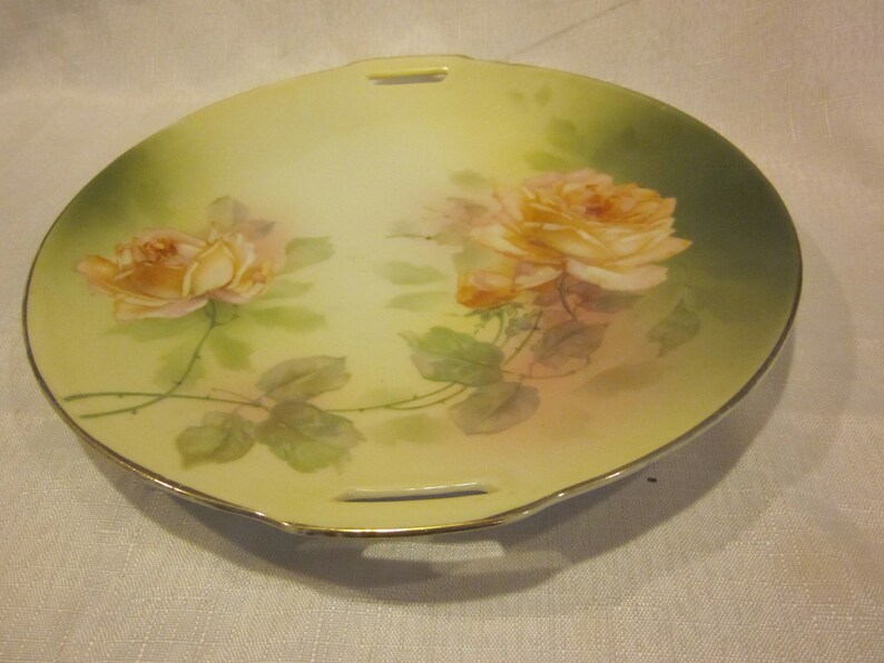 RS Germany Dual Handled Cake Plate RS Germany Vintage Plate | Etsy