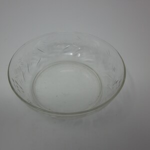 Small Etched Glass Dish Shallow Glass Dish Berry Dish Candy Dish Nut ...