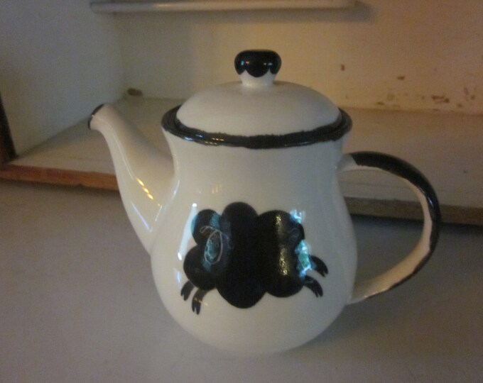 Hornsea Pottery Black Sheep Teapot Ben Thomas Design Whimsical Sheep ...