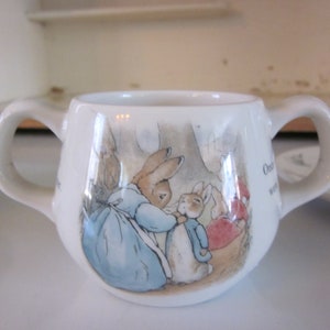 Wedgwood Peter Rabbit Nursery Set 1993 Peter Rabbit Double Handled Cup ...