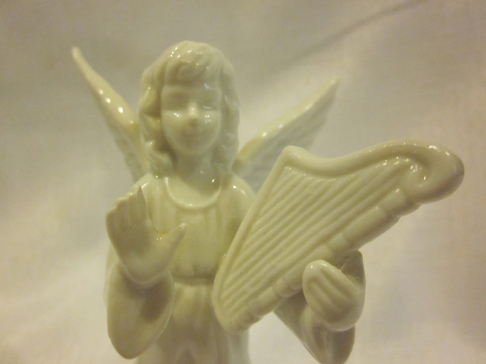 Enesco Ceramic Angel Figurines Pair of Enesco Angels Christmas - Etsy