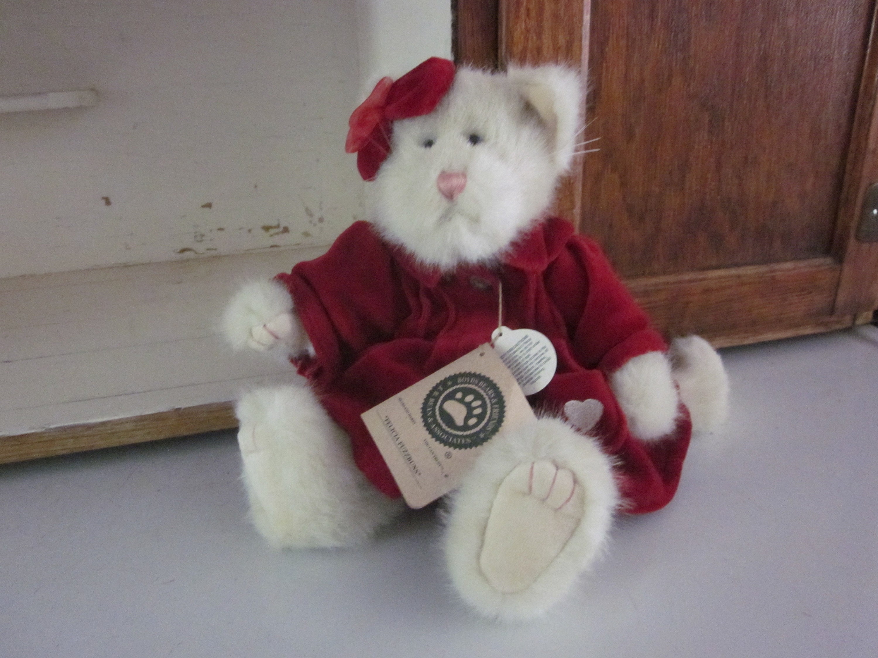 Boyd's White Cat Felicia Fuzzybuns Boyds Bears and Friends | Etsy