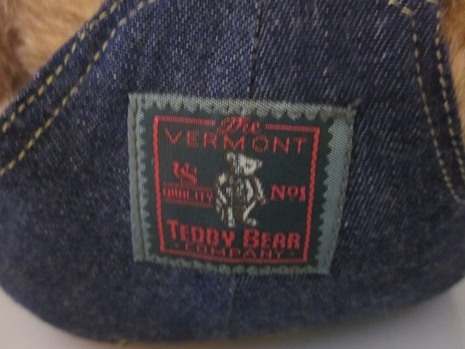 Vermont Teddy Bear Company Brown Teddy Bear in Overalls | Etsy