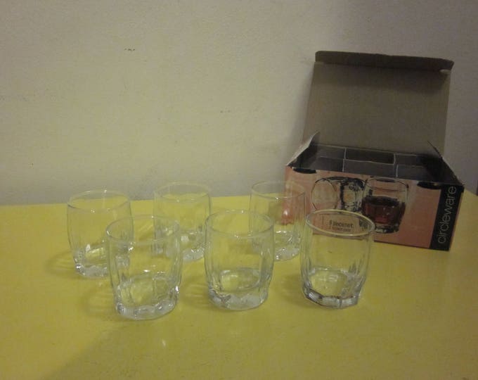 Vintage Set of Six Circleware Shot Glasses in Original Box Circleware ...