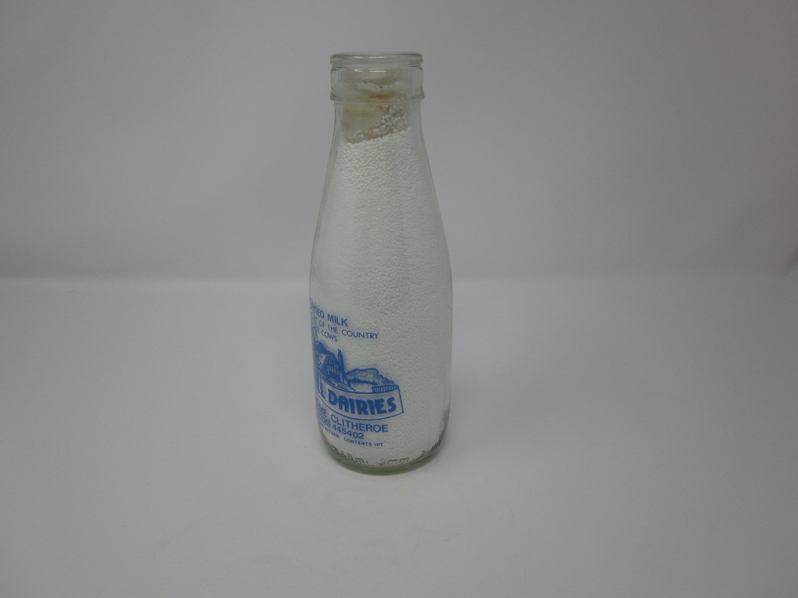 Vintage English milk bottle Whinhill Dairy Newsholme Clitheroe | Etsy