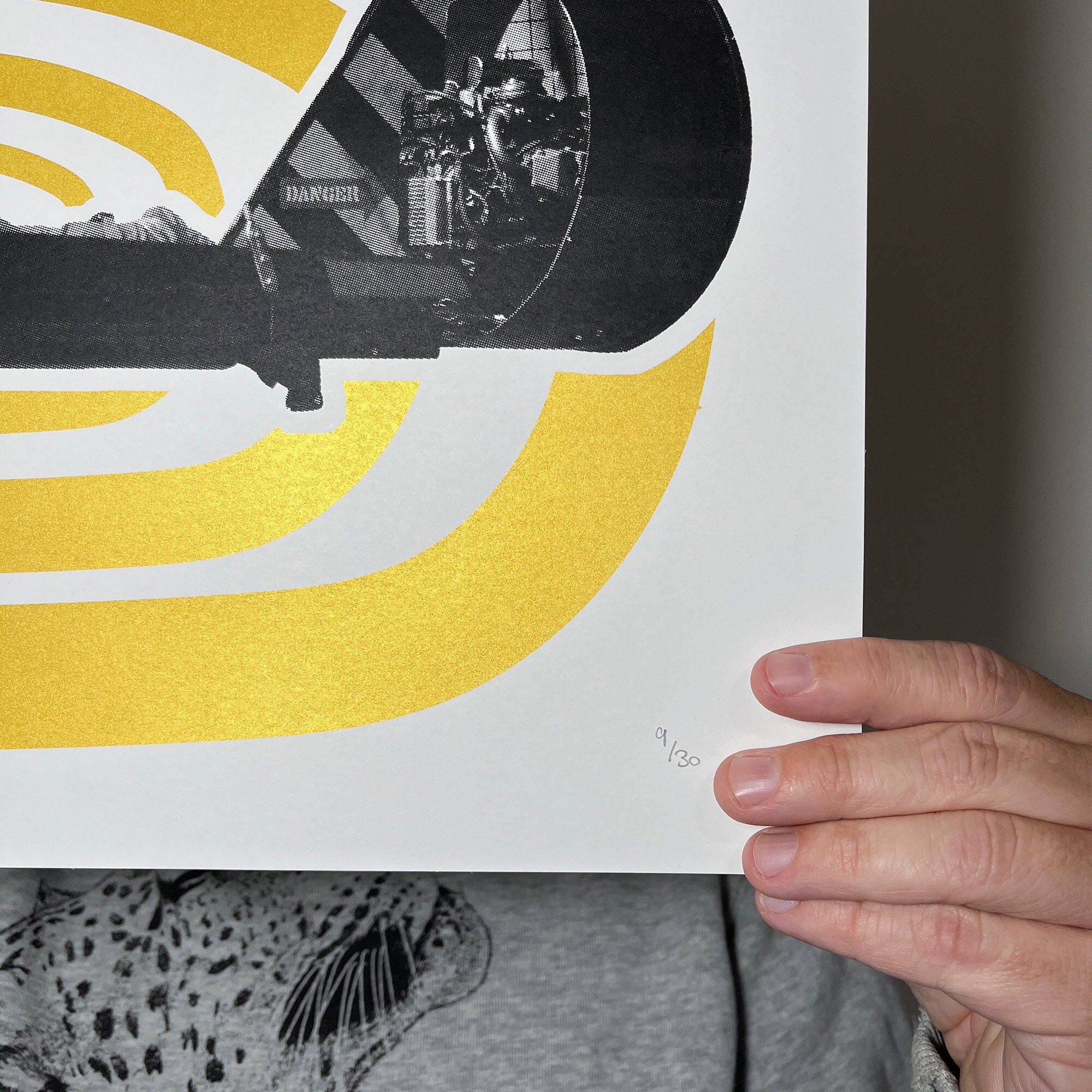 Rocket Lady (gold) - Screen Printed Poster - Feminist Wall Art ...
