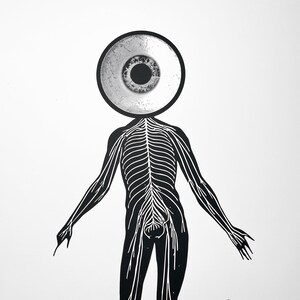 Cyclops (red Blue Black) - Screen Printed Poster - Etsy