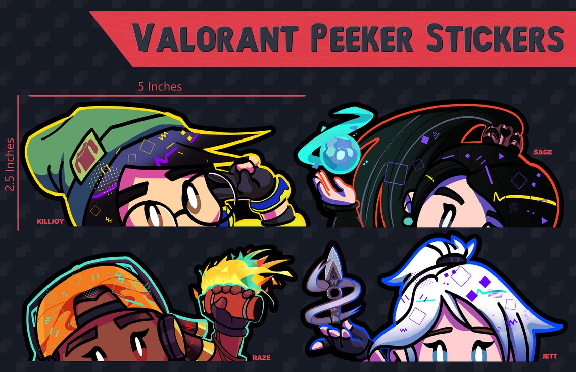 Valorant Agent Peeker Sticker Batch 1 - Etsy
