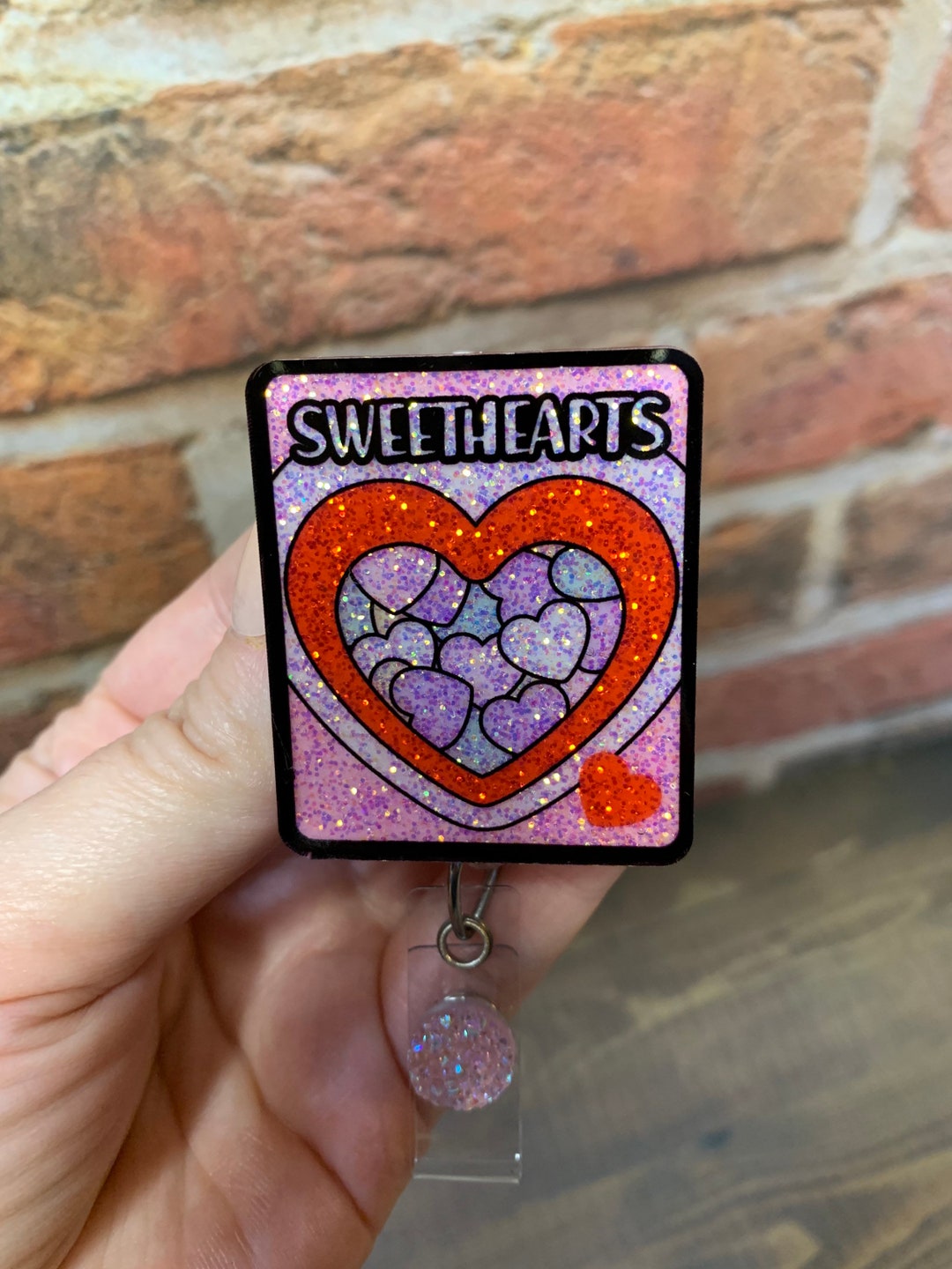 Sweethearts Candy Box Badge Reel, Valentine's Day, Love, Gift Idea ...