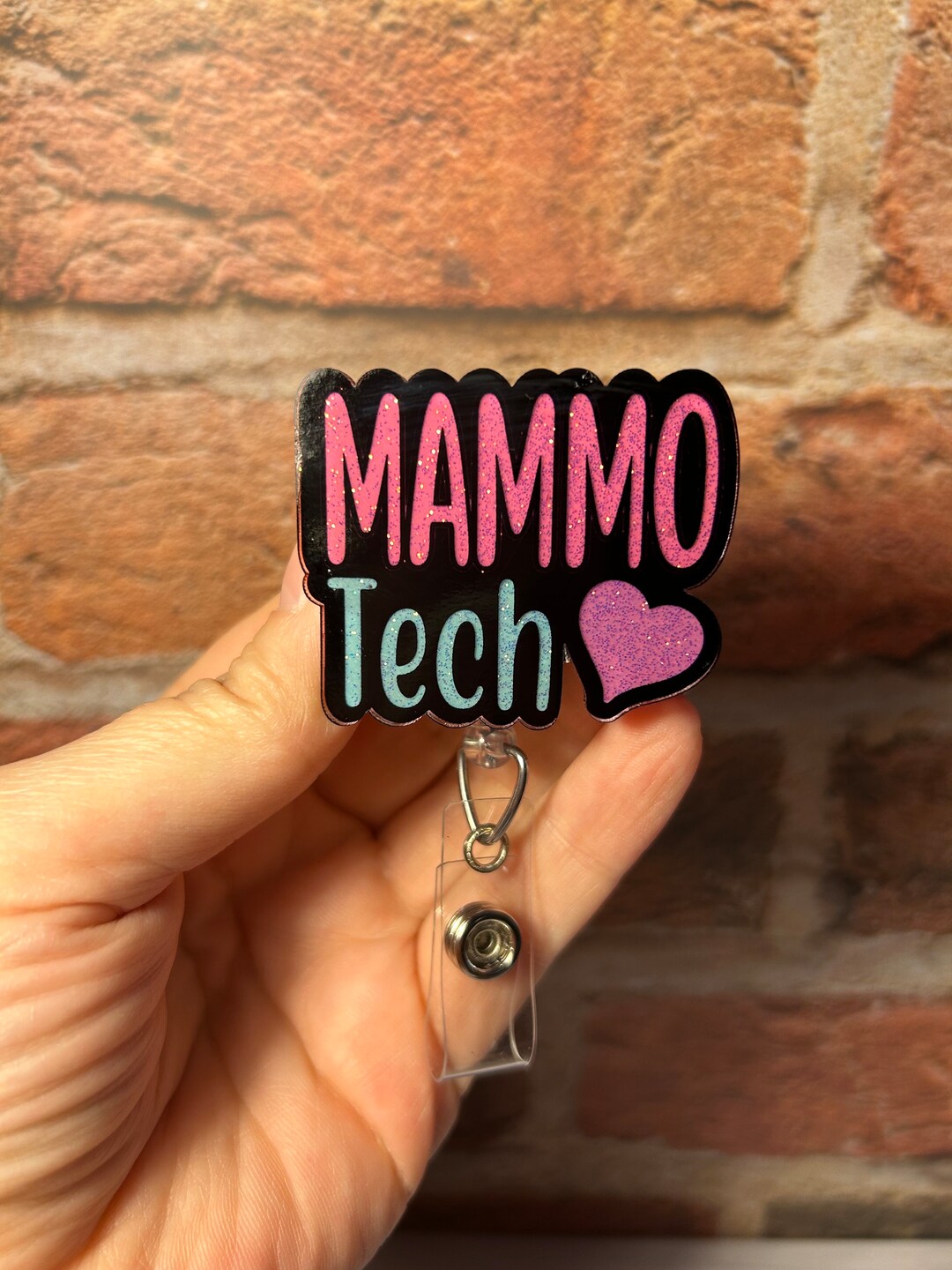 Mamo Tech Badge Reel, Mammo, ID Holder, Badge Holder, Retractable Reel ...