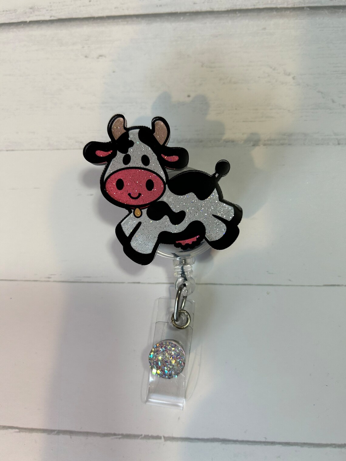 Jumping Cow Badge Reel Cow Badge Holder Nurse Retractable - Etsy