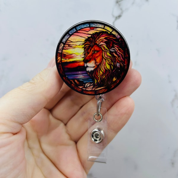 Stained Glass Lion - Etsy