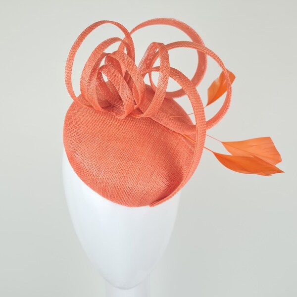 Orange Fascinator - Etsy